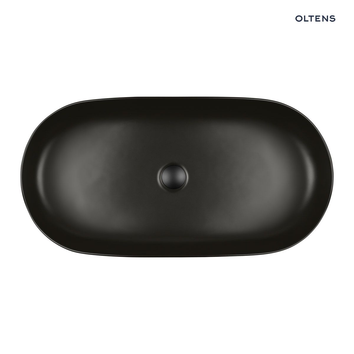 Oltens Hamnes Thin 80x40 cm countertop basin oval with SmartClean ...